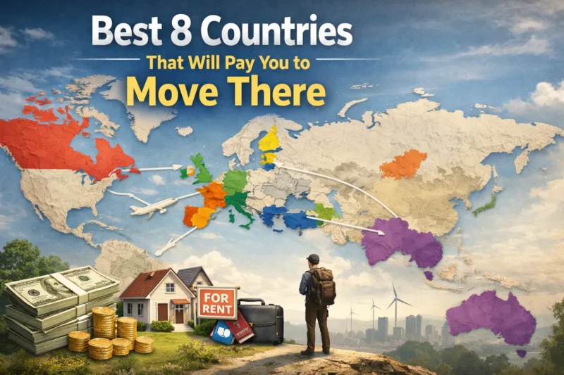 Best 8 Countries That Will Pay You to Move There